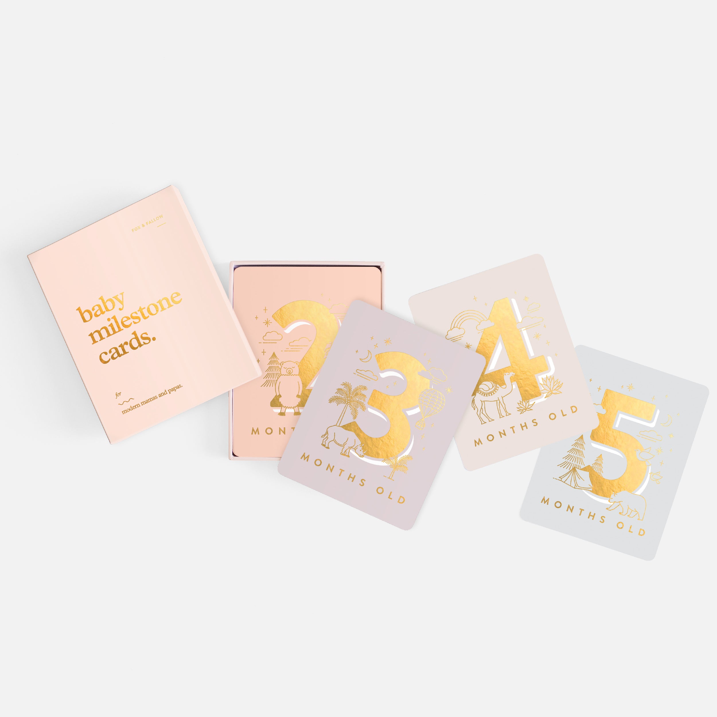 Baby Milestone Cards - Cream – Bloom Baby Ultrasound